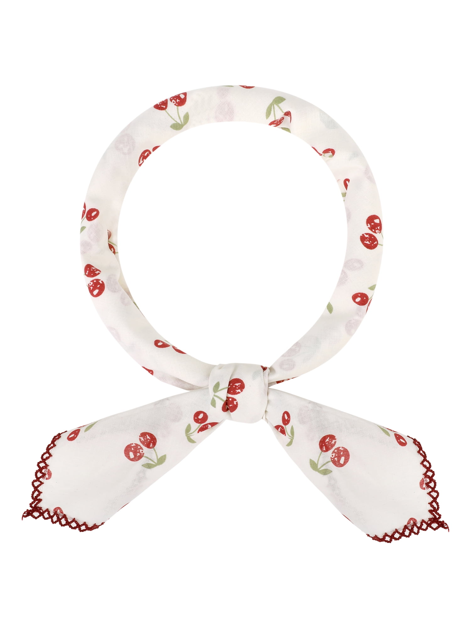 INSPIRE CHIC Women's Cherry Pattern Scarf, 26.7''X26.7'' Square Cotton ...
