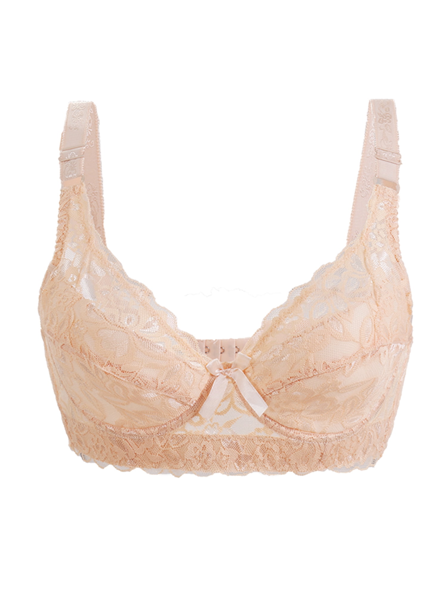 INSPIRE CHIC Women Full Cup Bras Breathable Comfort Floral Lace Full ...
