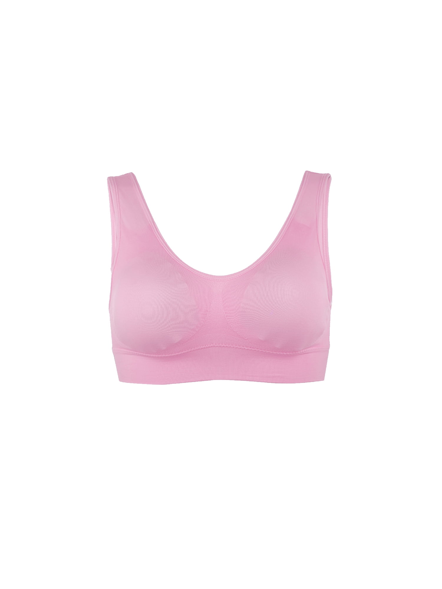 INSPIRE CHIC Women's Removeable Pads Seamless Wirefree Sleep Vest Tops ...