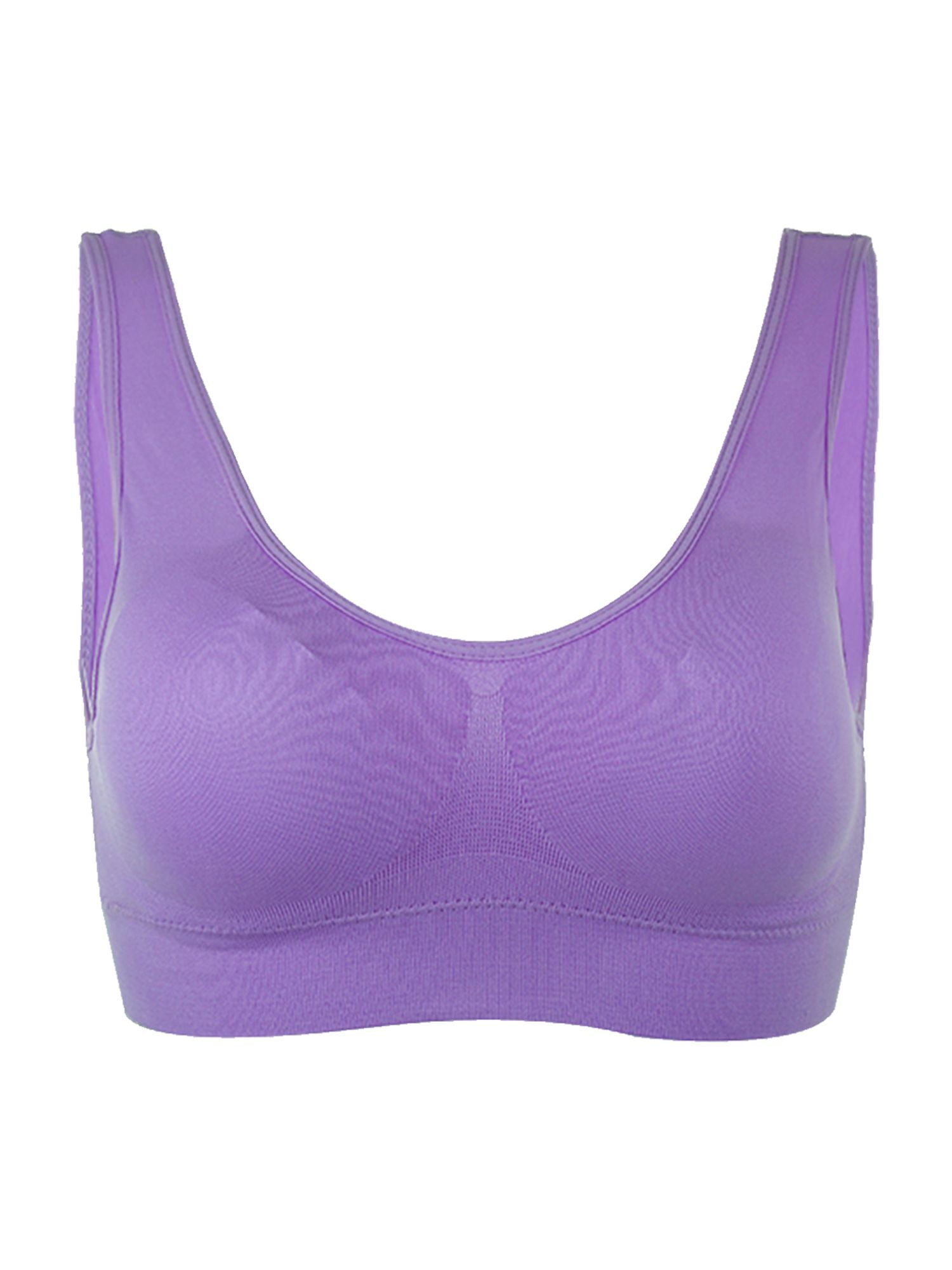 INSPIRE CHIC Women's Removeable Pads Seamless Wirefree Sleep Vest Tops ...