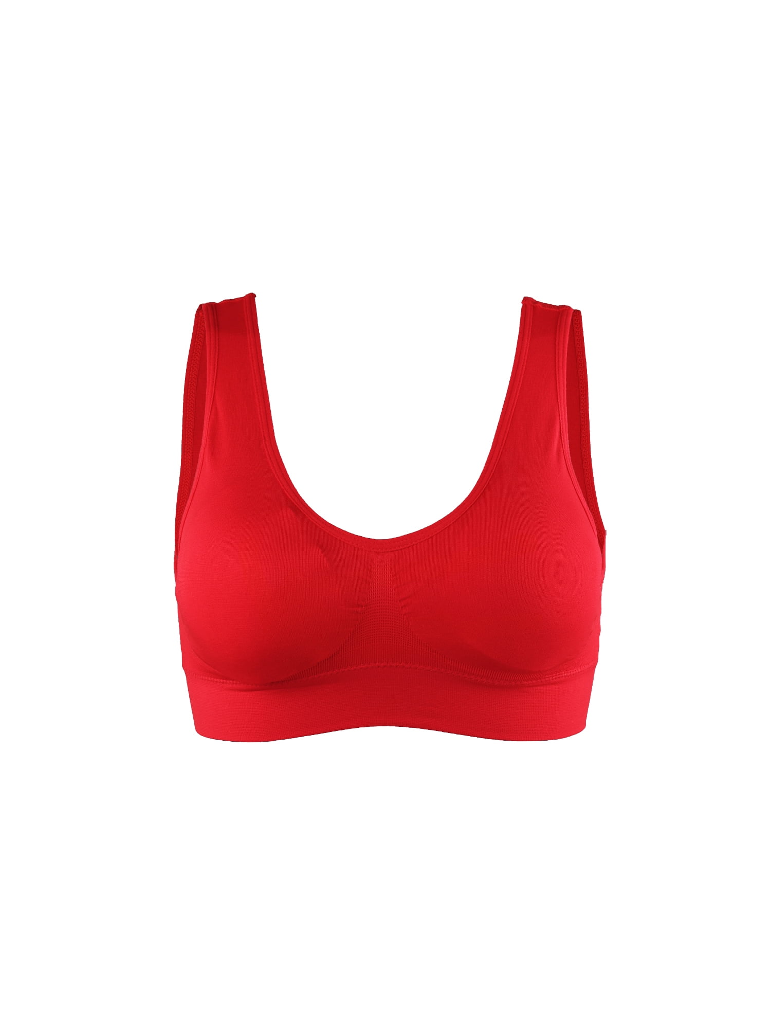 INSPIRE CHIC Women's Removeable Pads Seamless Wirefree Sleep Vest Tops ...