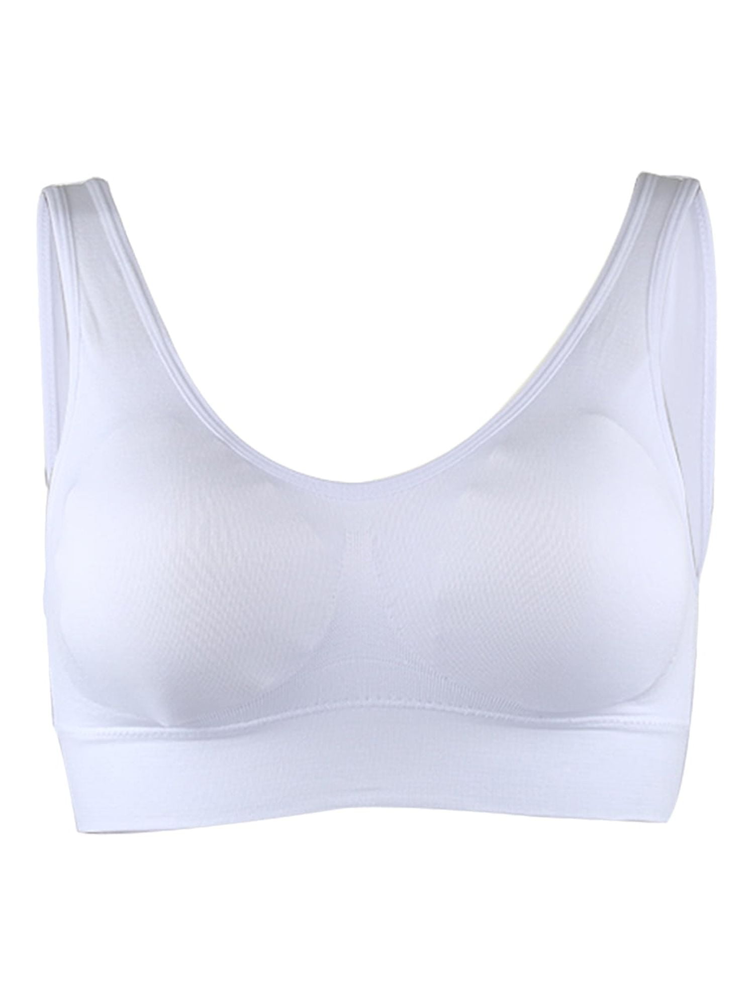 INSPIRE CHIC Women's Removeable Pads Seamless Wirefree Sleep Vest Tops ...