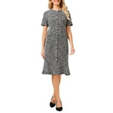 INSPIRE CHIC Women's Short Sleeve Mermaid Dress 2025 Elegant Work ...