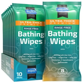 Bath Wipes For Adults No Rinse