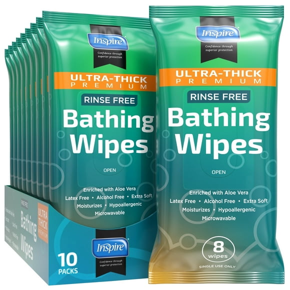 Bath Wipes For Adults No Rinse