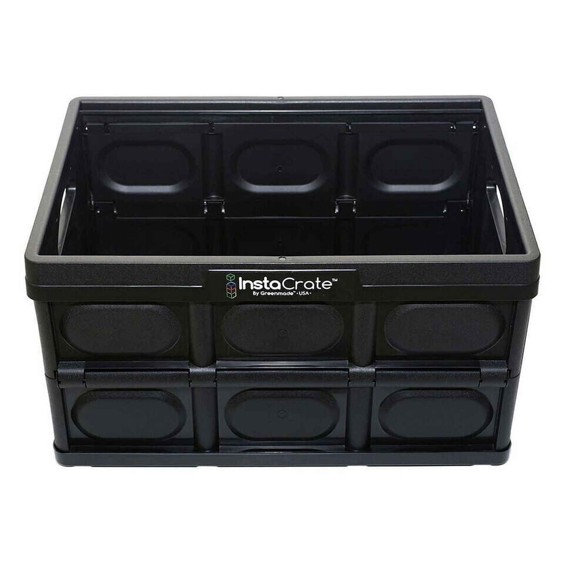 INSTACRATE STORAGE BOX INSTA CRATE BINS COLLAPSIBLE CONTAINERS PLASTIC ...