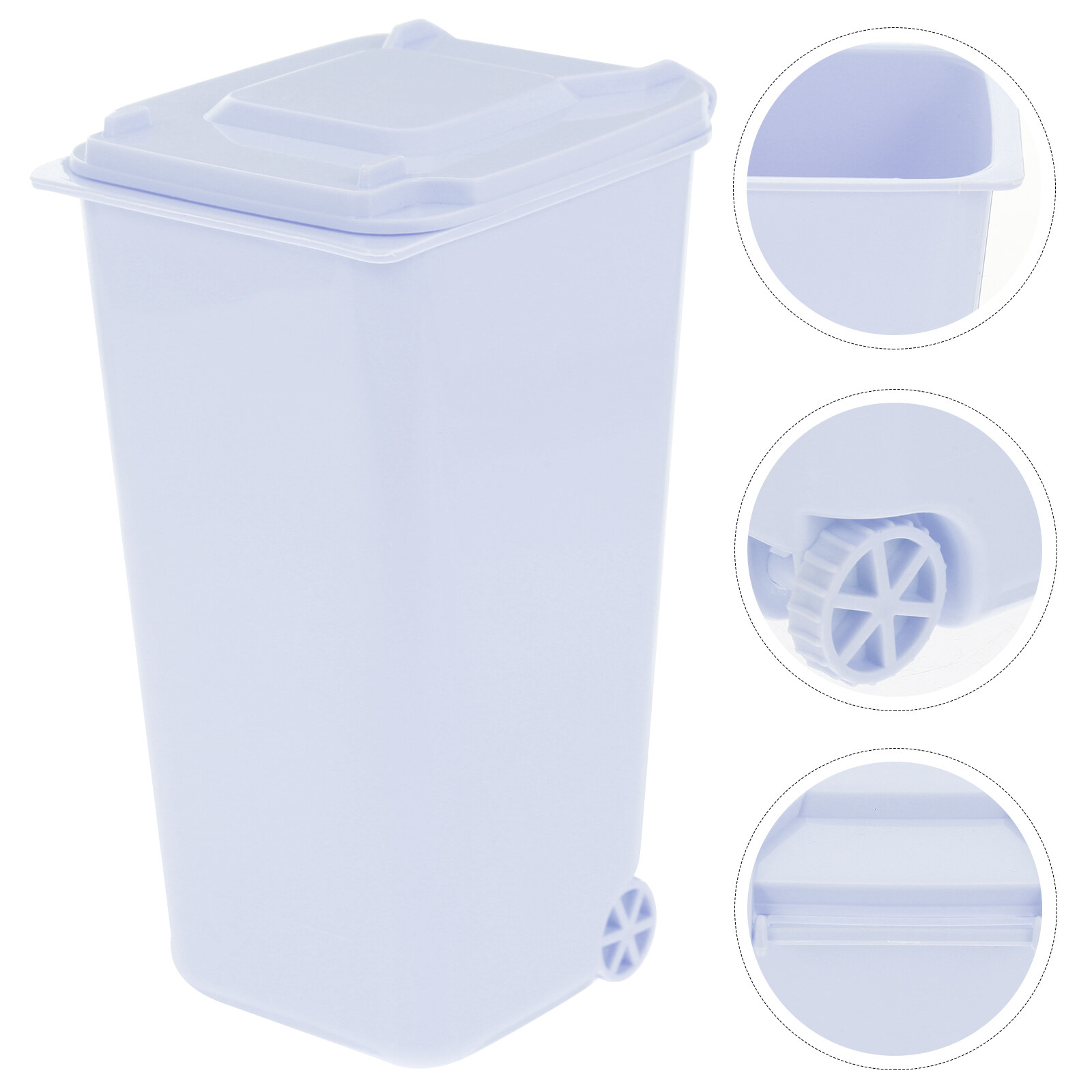 INSTAKA Desk Office Waste Can Mini Garbage Bucket Decorative Rubbish ...