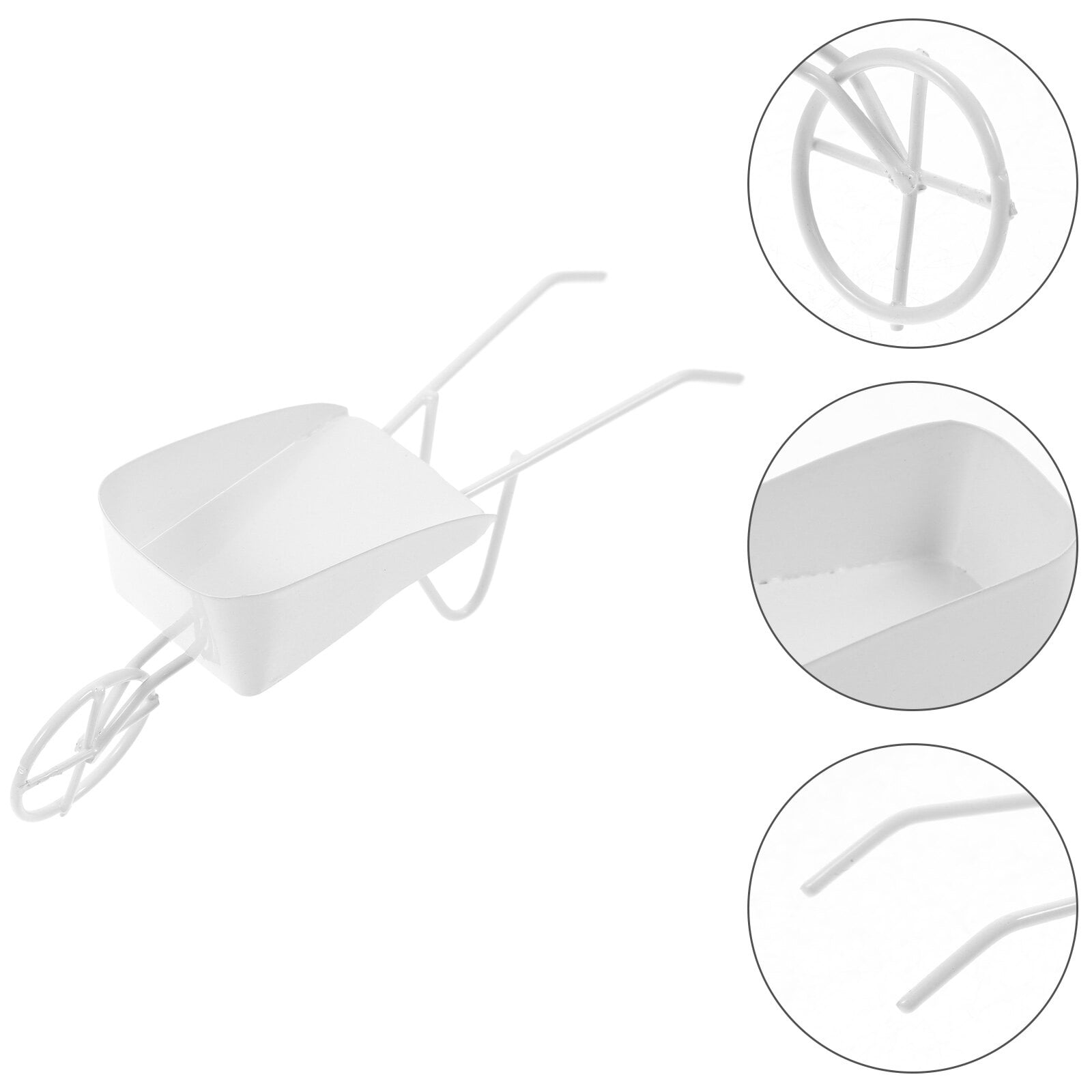 INSTAKA Dolls House Wheelbarrows Prop Mini Vintage Barrow Metal Miniature Tiny - Walmart.com