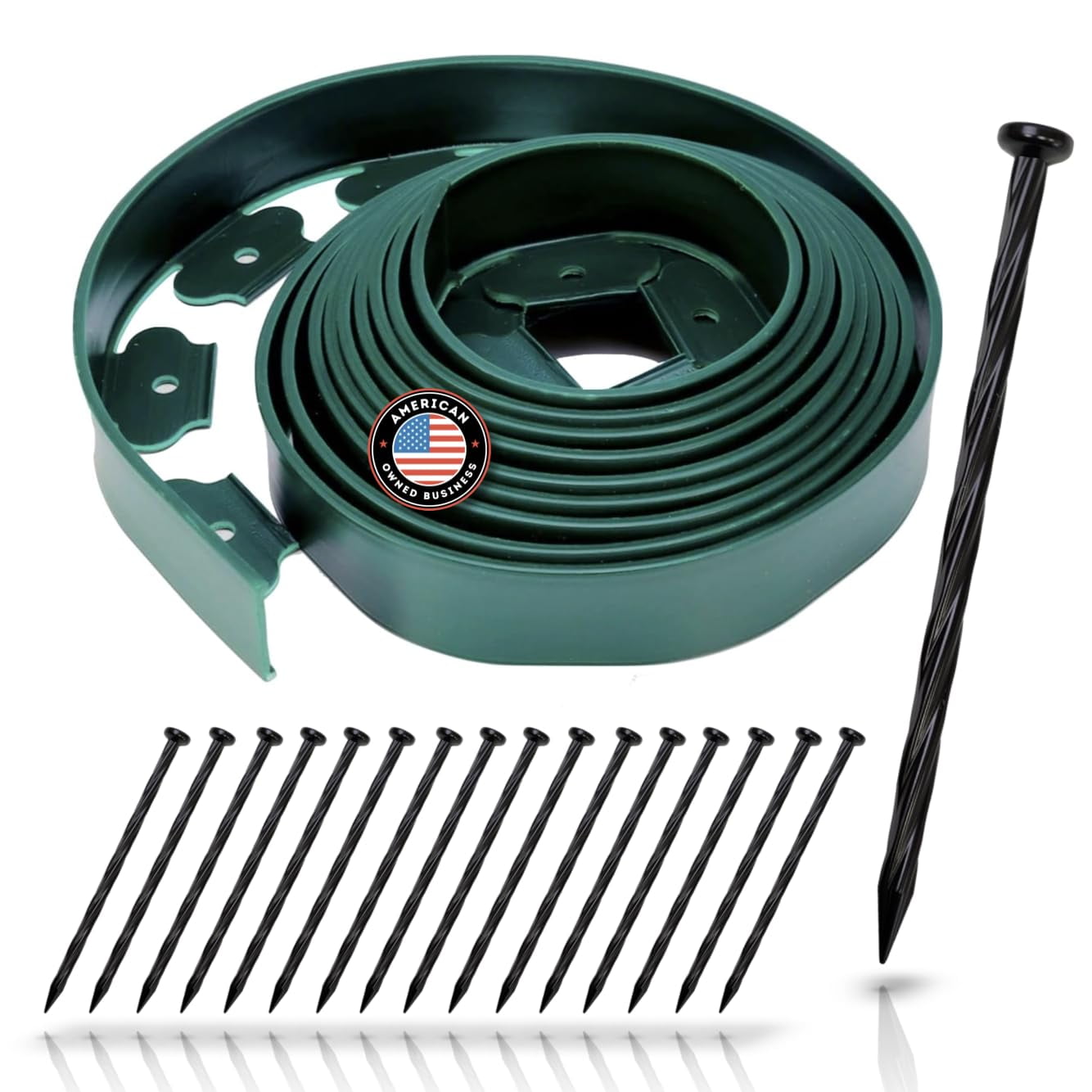 INSTANT Edging - Green 20ft Premium No Dig Yard Edging Kit, For ...