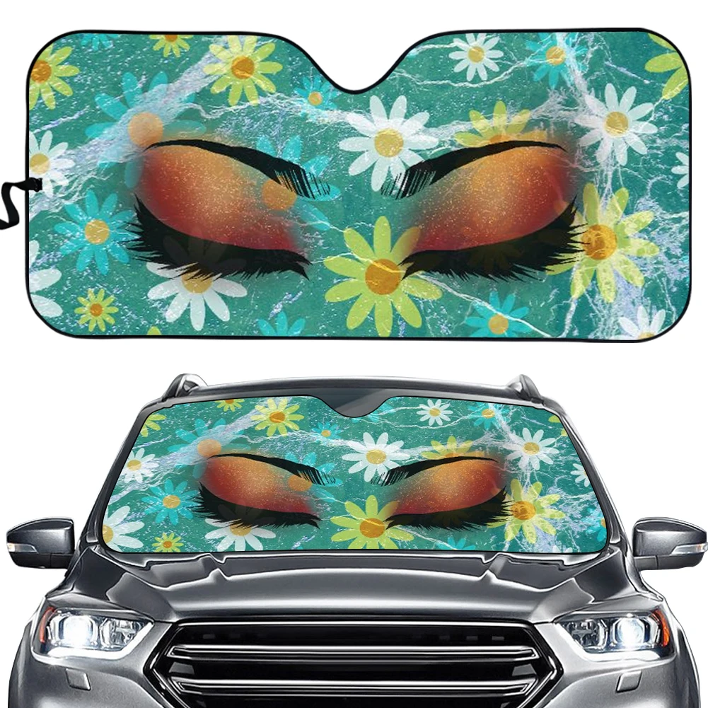 INSTANTARTS Daisies and Eyes 3D Print Universal Heat Reflector Fold-up ...