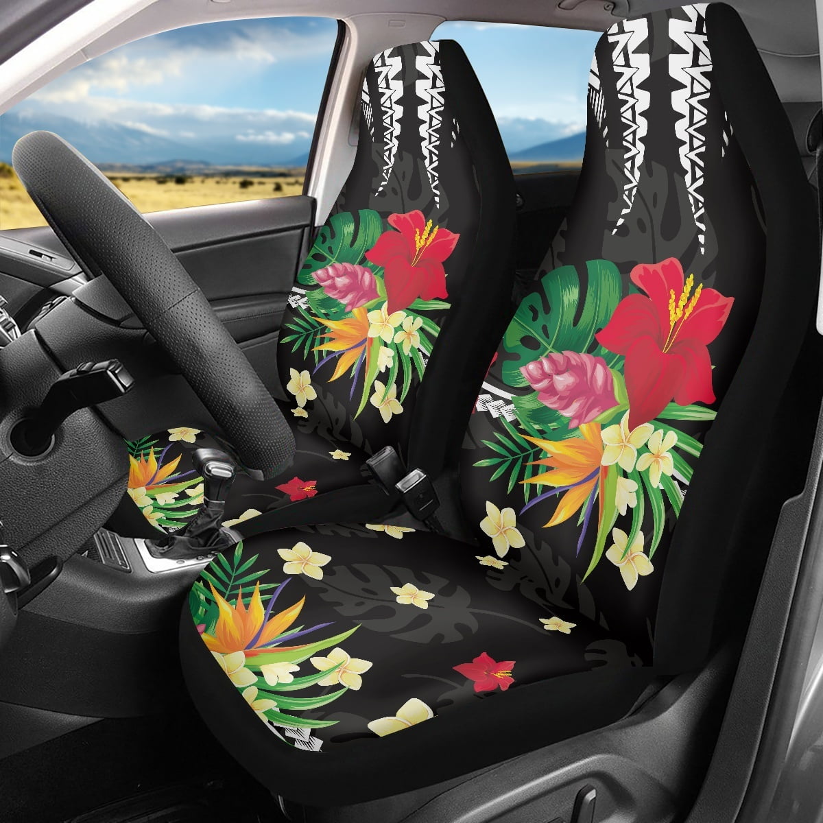 INSTANTARTS Hawaii Kanaka Maoli Polynesian Plumeria Hibiscus Print ...