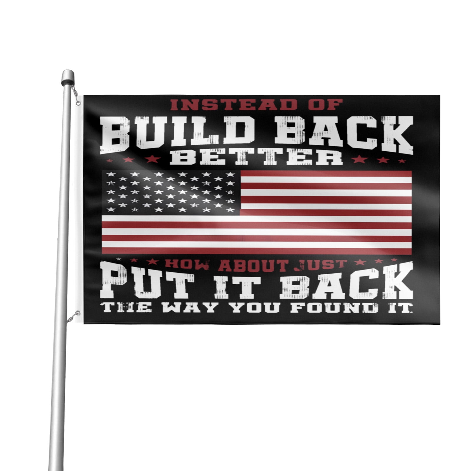 INSTEAD OF BUILD BACK – Premium Outdoor Flag – Prominently Display Your ...