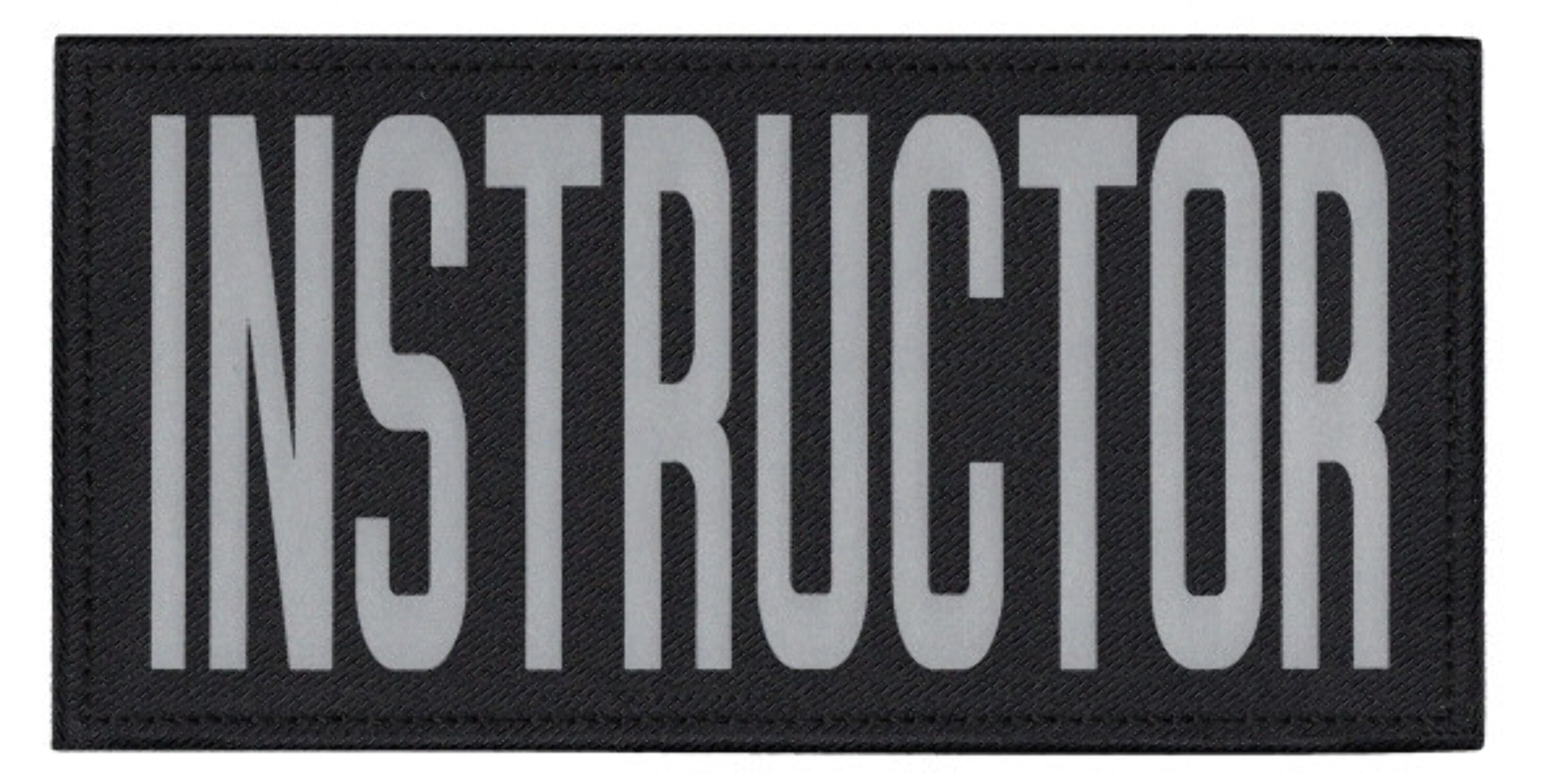 INSTRUCTOR, Back Patch, Printed, Reflective, Hook w/Loop, Tactical ...
