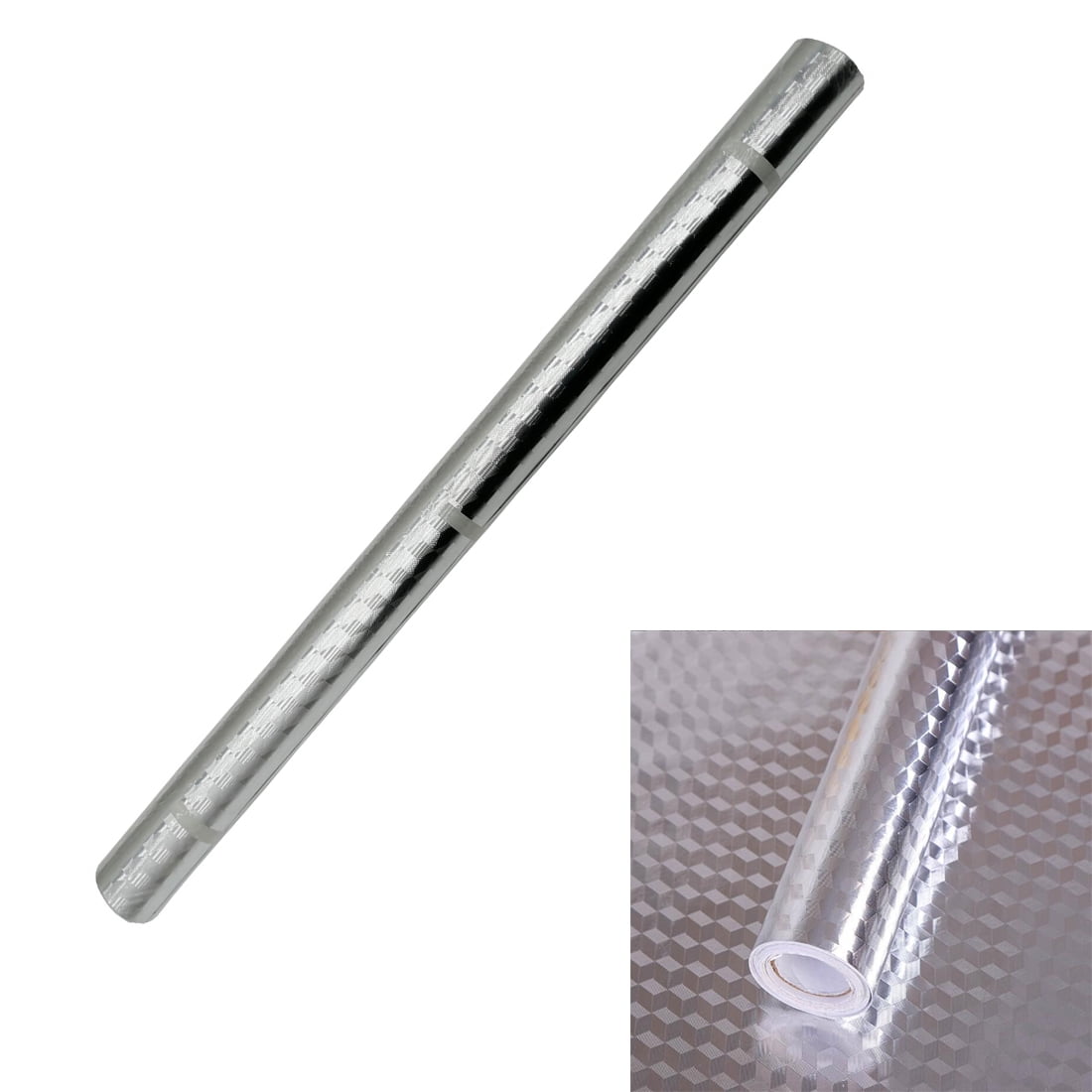 INTBUYING 1 Roll 16*118inch Aluminum Foil Sticker Waterproof Oil-proof ...