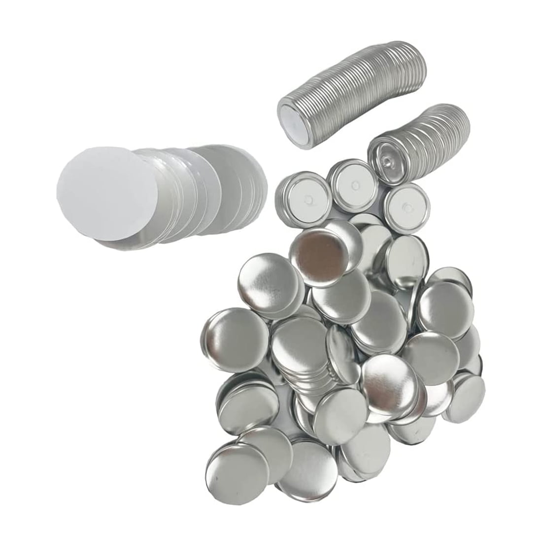 INTBUYING 100set 1" 25mm Nd. Magnetic Button Metal Round Badges for DIY ...
