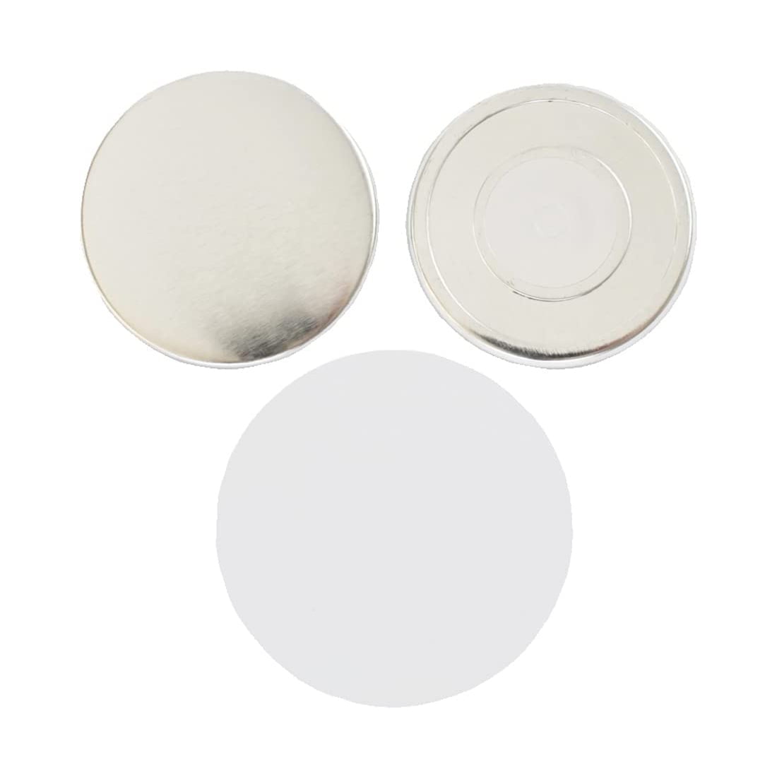 INTBUYING 100set 3" 75mm Nd. Magnetic Button Metal Round Badges for DIY ...