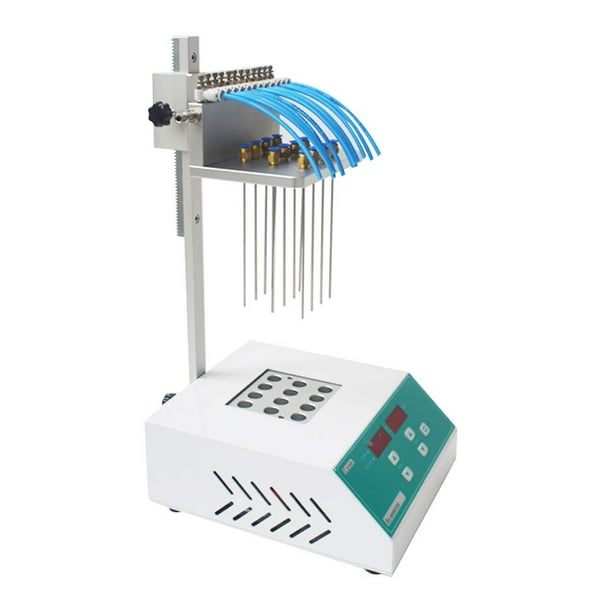 INTBUYING 12-Gas-Needles Dry-Type Termovap Nitrogen Sample Concentrator ...