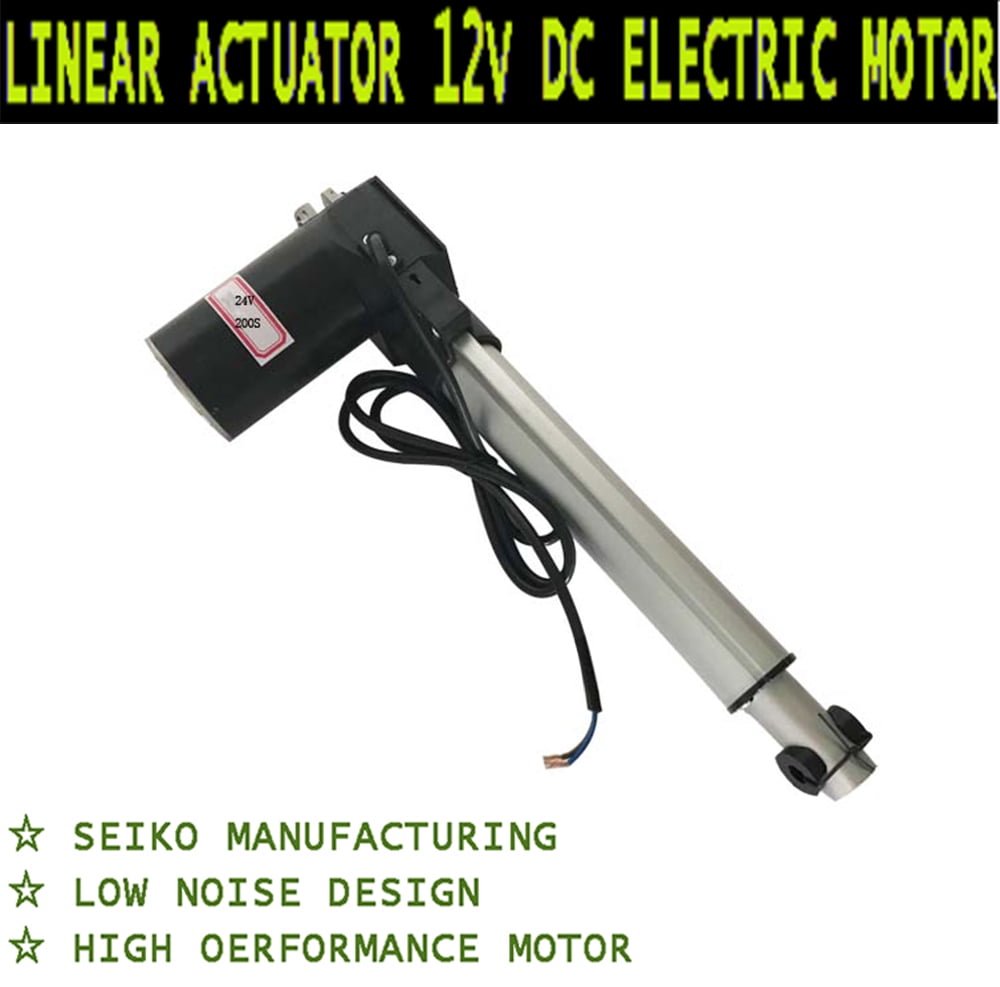 INTBUYING 12V DC Electric Linear Actuator Stroke 13.78Inch Industrial ...