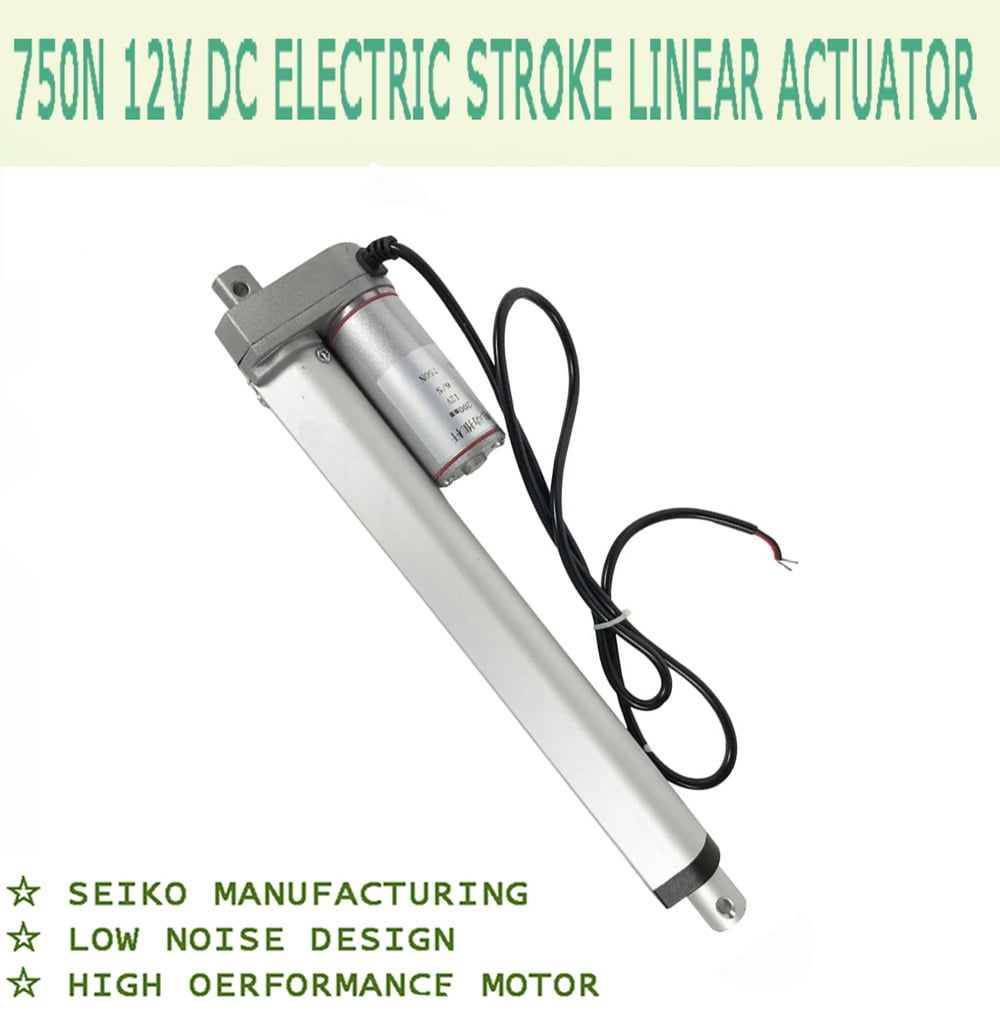 INTBUYING 12V DC Electric Linear Actuator Stroke 7.8Inch Industrial ...