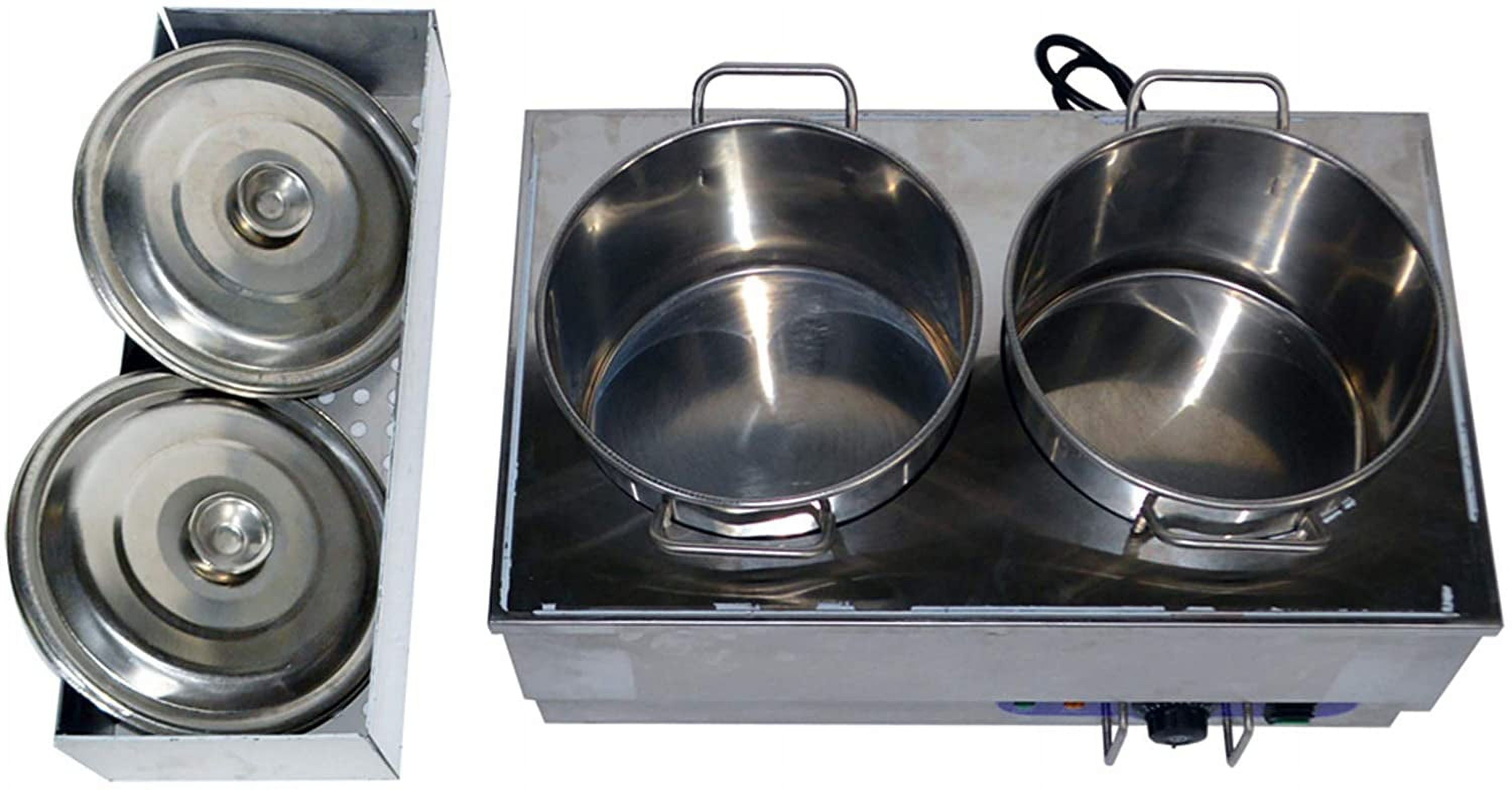 INTBUYING 1500W Commercial Food Warmer Stove Bain Marie Portable Steam ...