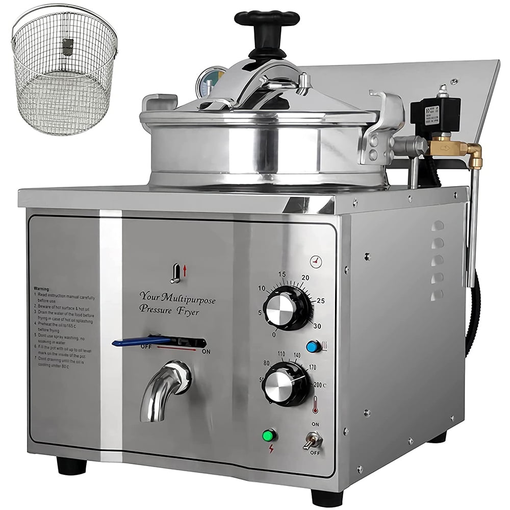 INTBUYING 16L Electric High Pressure Fried Chicken Stove Stainless ...