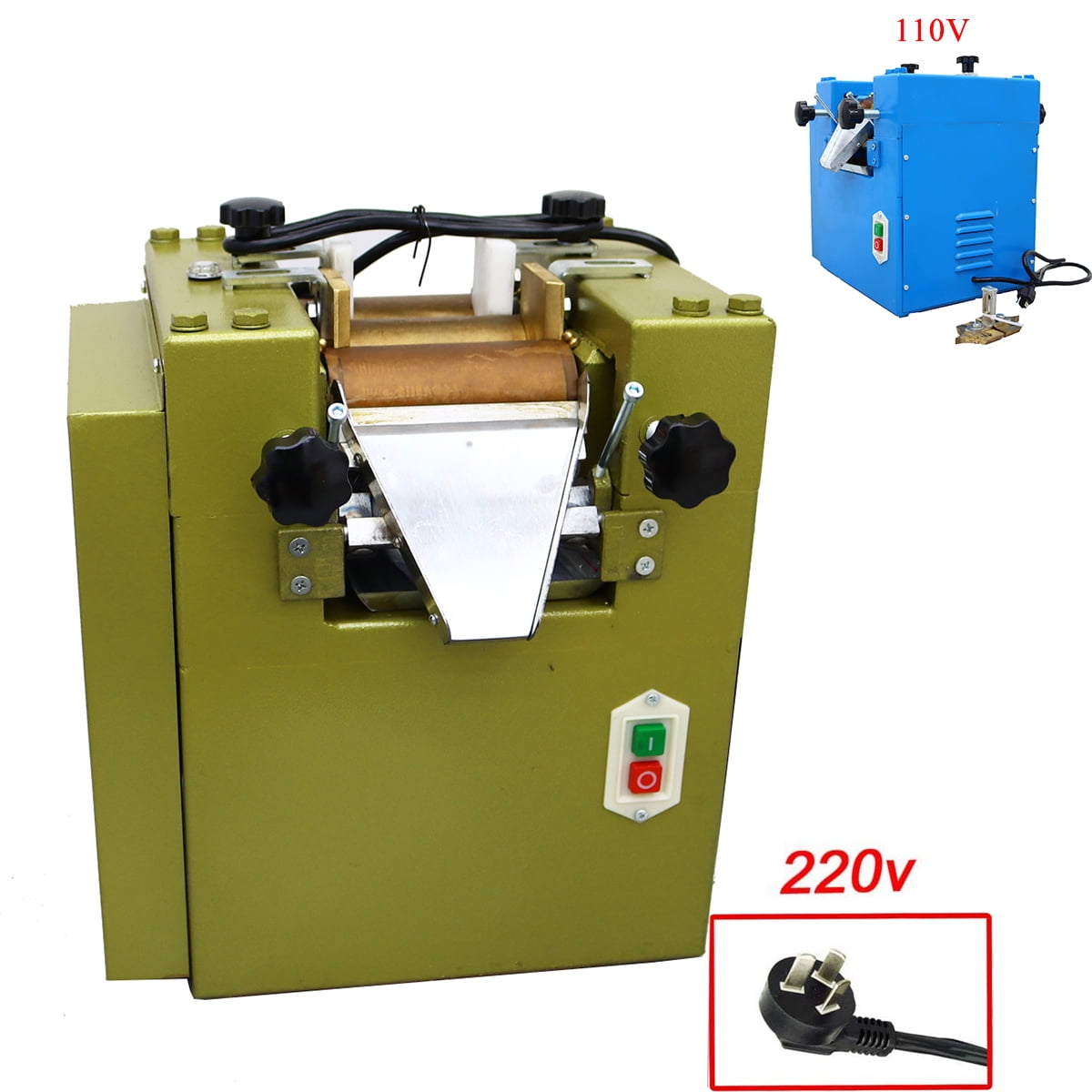 INTBUYING 220V Electric Three Roll Grinder for Lab Grinding Color ...