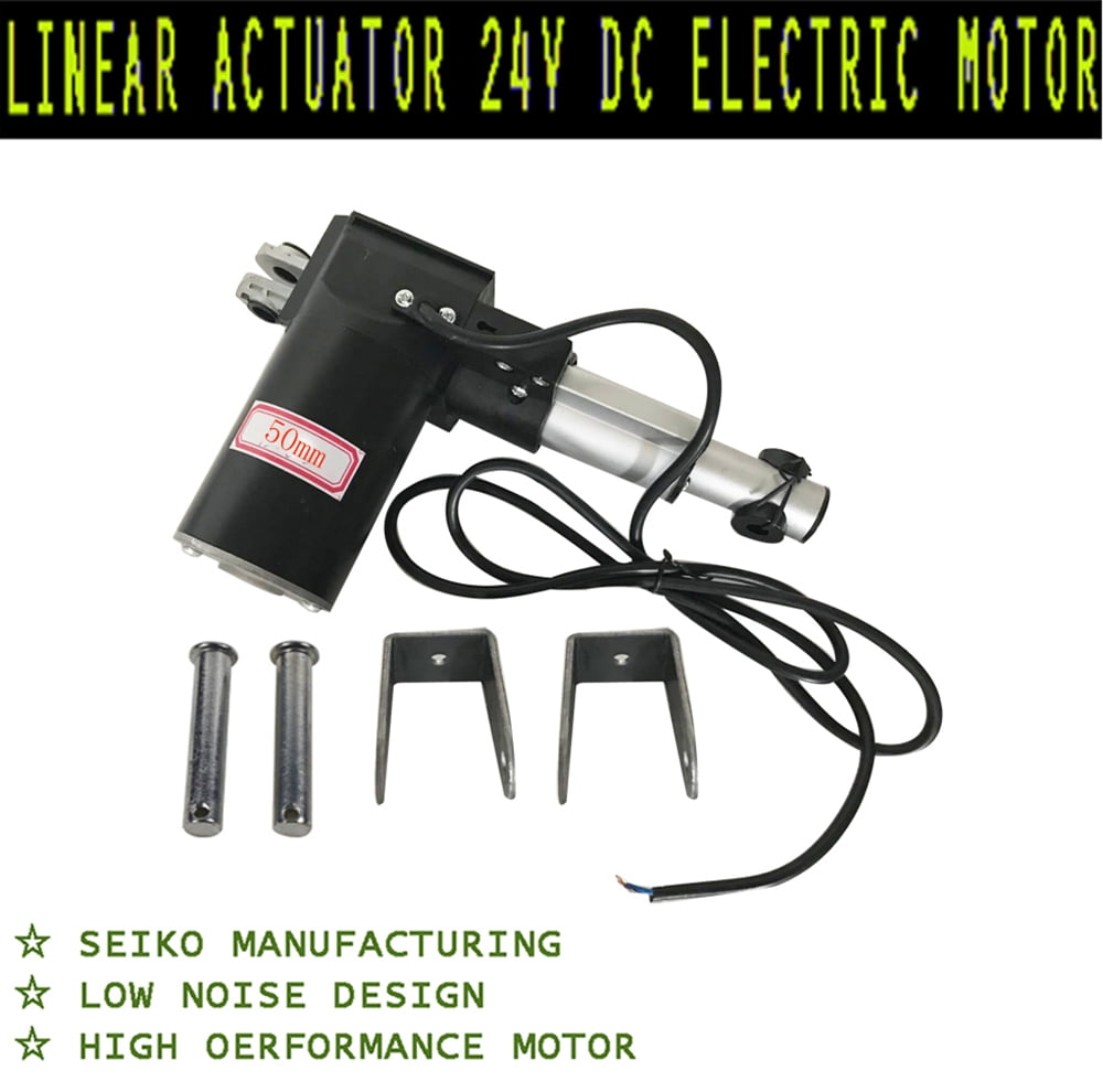 INTBUYING 24V DC Electric Linear Actuator Stroke 1.96Inch Industrial ...