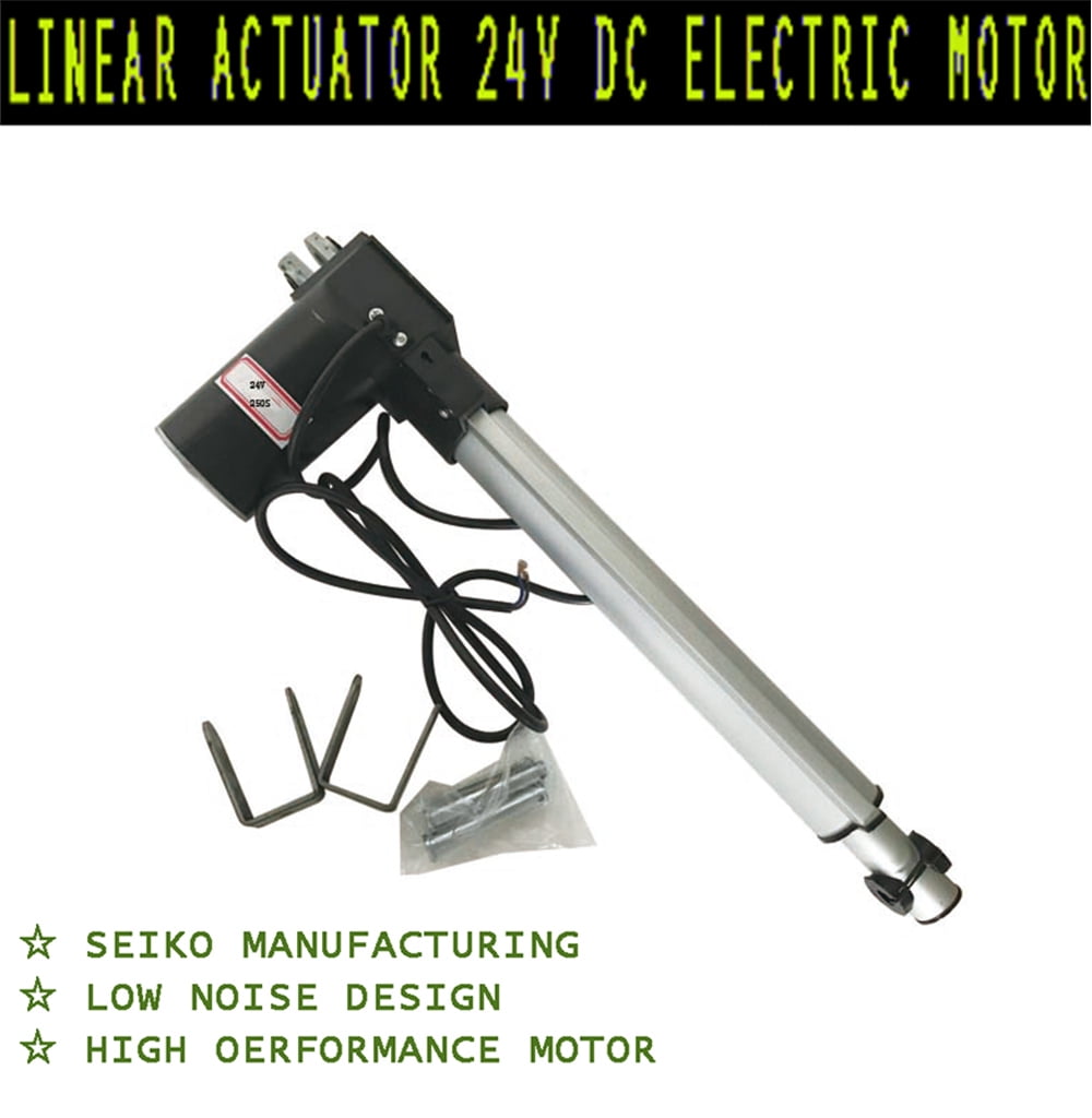 INTBUYING 24V DC Electric Linear Actuator Stroke 9.8Inch Industrial ...