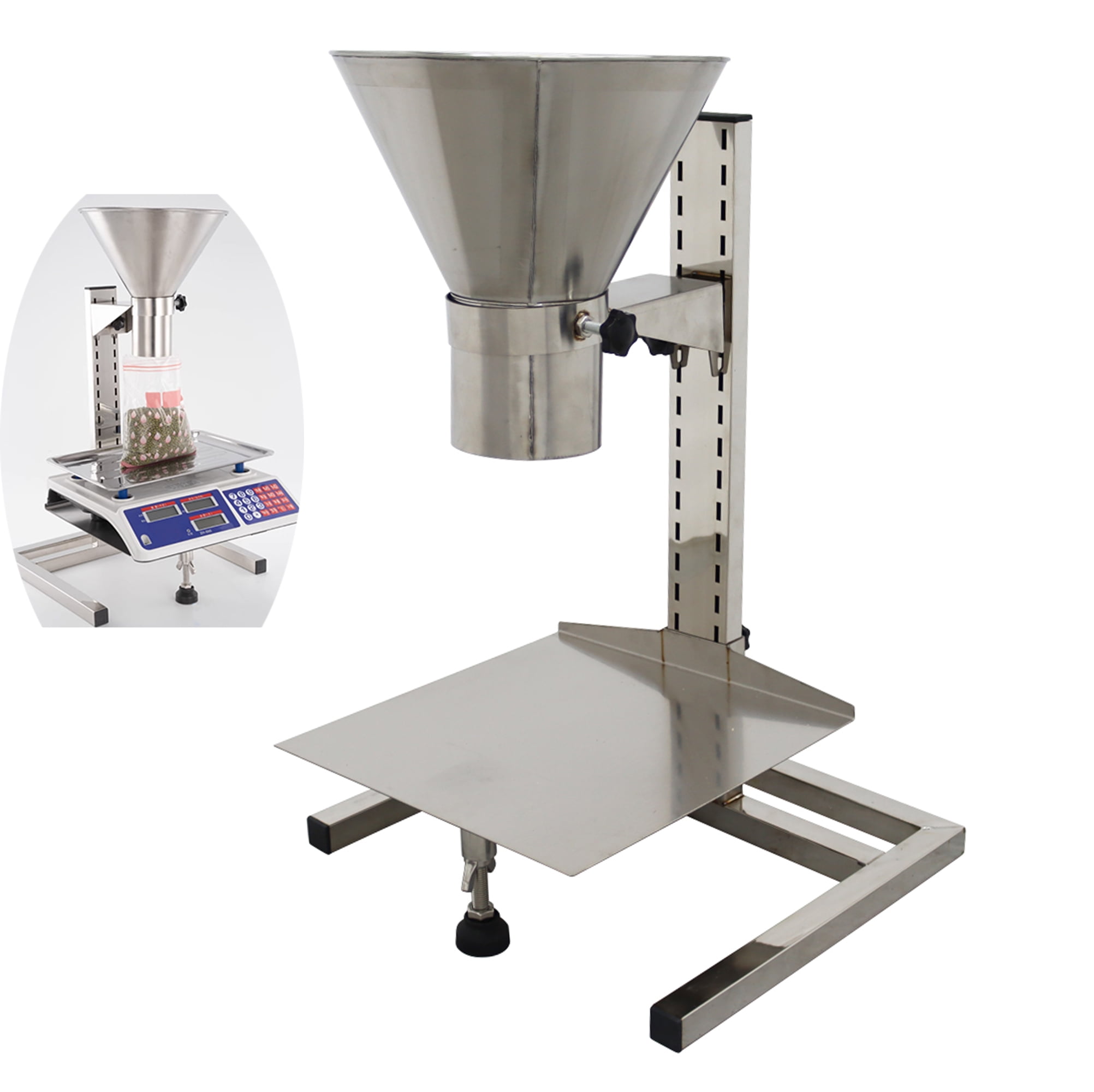 INTBUYING 3.15” Stainless Steel Feeding Hopper Manual Filling Sorting ...