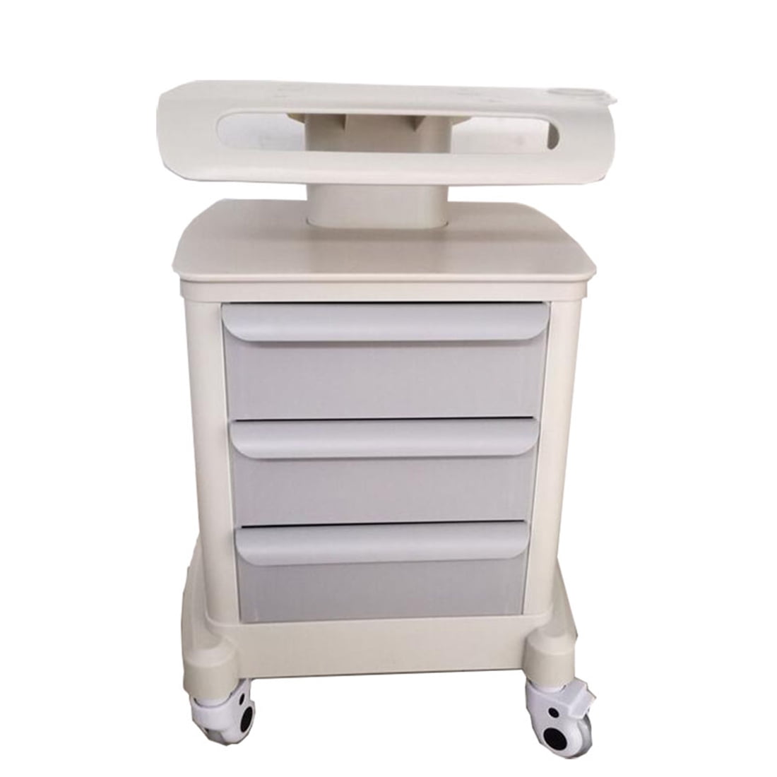 INTBUYING 3 Layers Mobile Trolley Cart Storage Cart with 4 Caster ABS ...