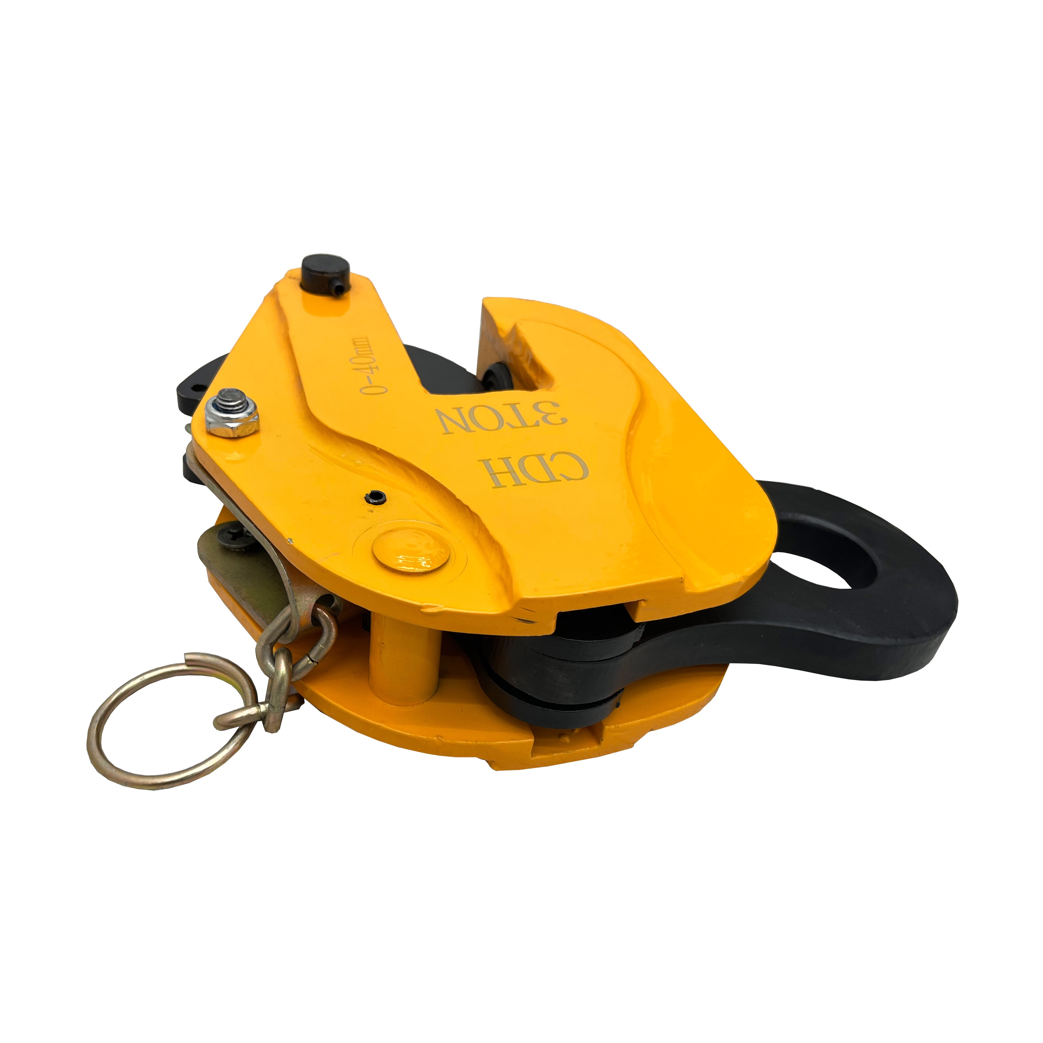 INTBUYING 3T Vertical Plate Lifting Clamp with Lock Hoist Hook Chain ...