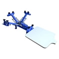 INTBUYING 4 Color 1 Station Screen Printing Press Silk Table Printing ...
