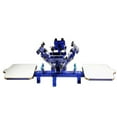 INTBUYING 4 Color 2 Station Screen Printing Press Dedsktop Micro ...