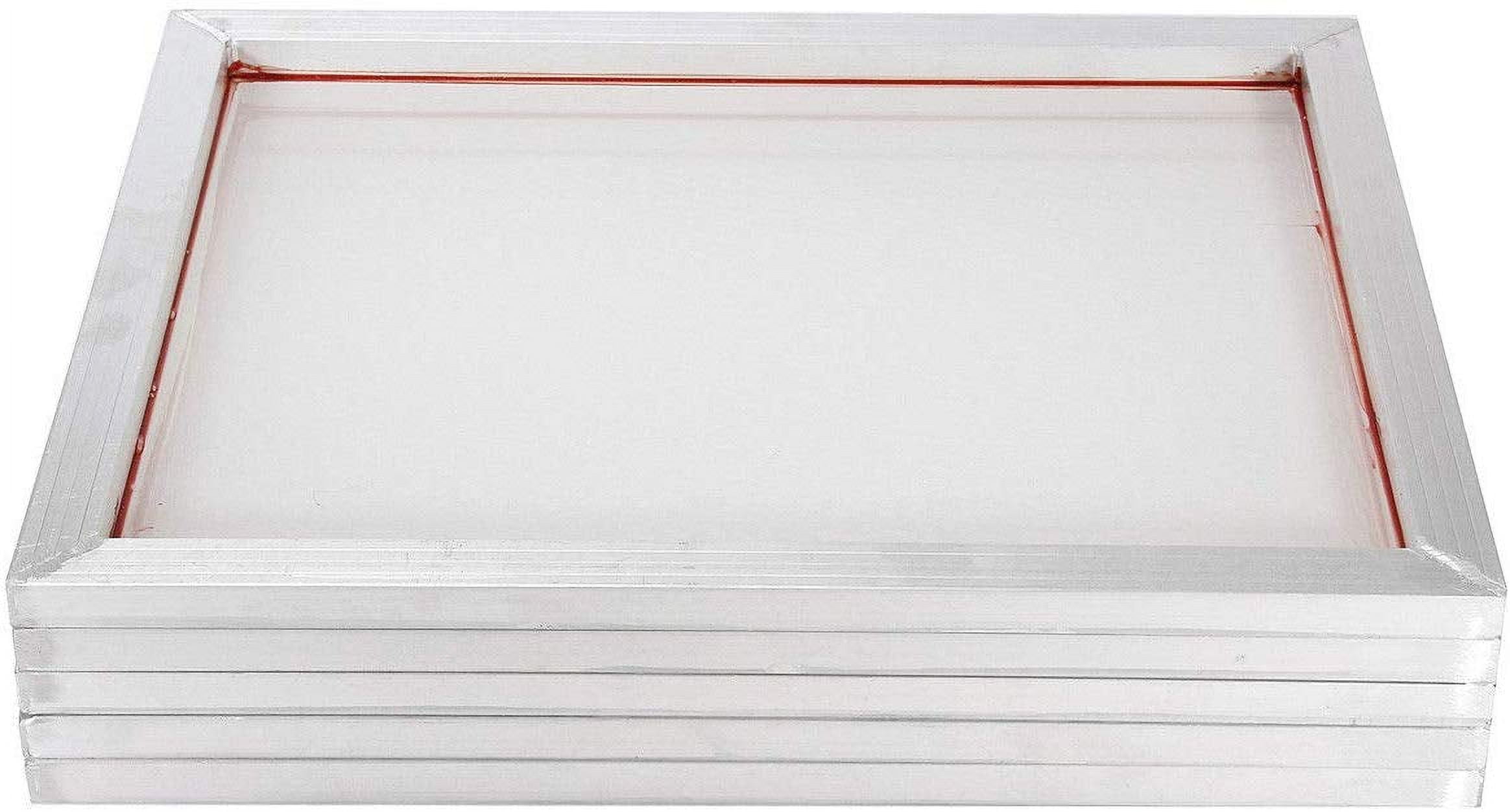 INTBUYING 4-Pack 10.5"x15" Stretched Screen Printing Screen Frame with ...