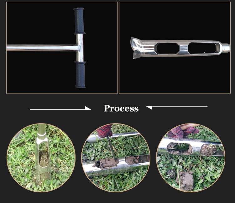 INTBUYING 40'' Soil Sampler Probe Soil Test Probe with 11.8inch Sample ...