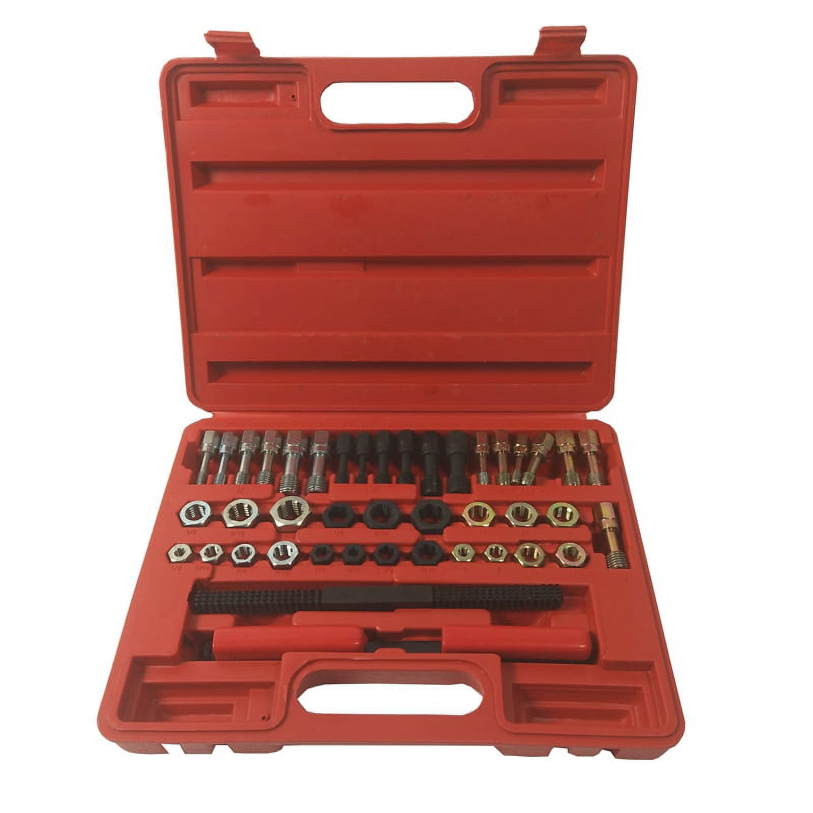 INTBUYING 42 Piece Fractional and Metric Thread Restorer Kit Thread ...