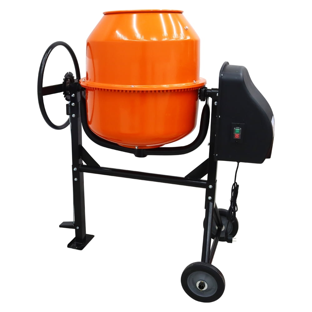 INTBUYING 5 Cu.Ft Electric Cement Mixing Machine Concrete Mortar Steel ...
