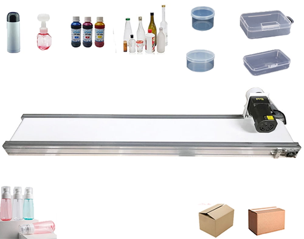 INTBUYING 59X7.8inch Desktop PVC Belt Conveyor Industrial Transport ...