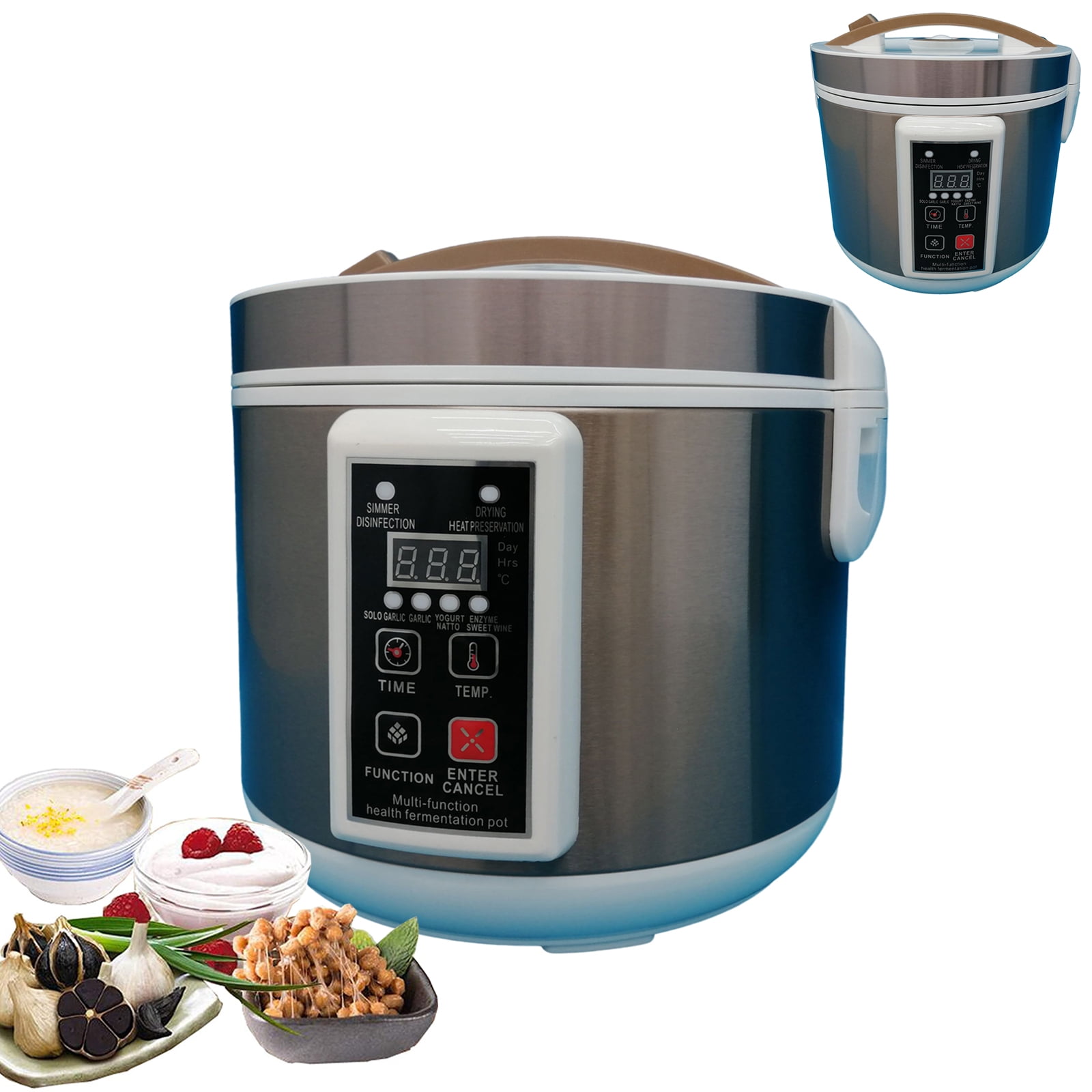INTBUYING 5L/6L Multi-Functional Fermenter for Black Garlic Yogurt ...