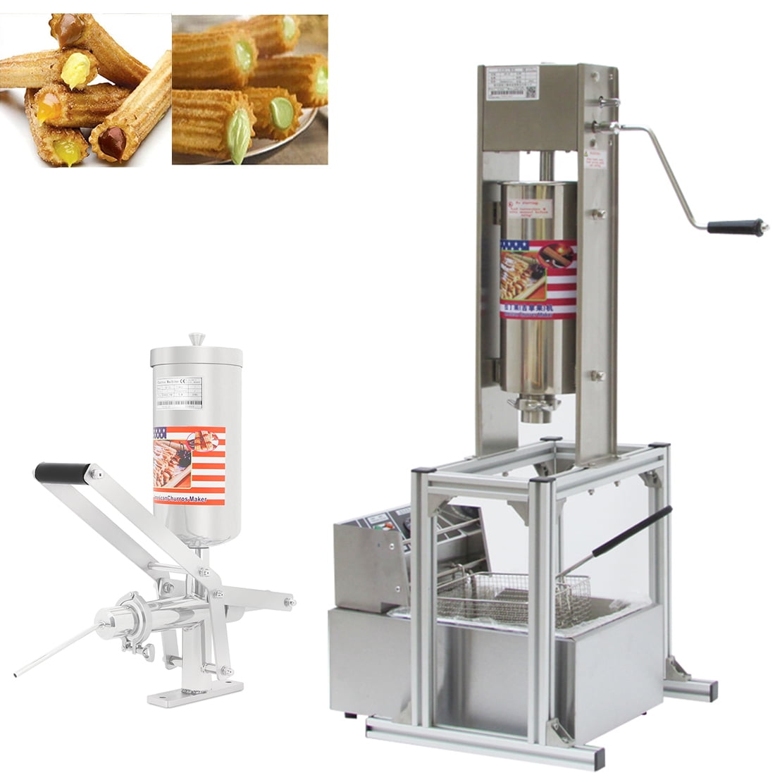 INTBUYING 5L Electric Churro Making Machine & 5L Churros Jam Cream ...