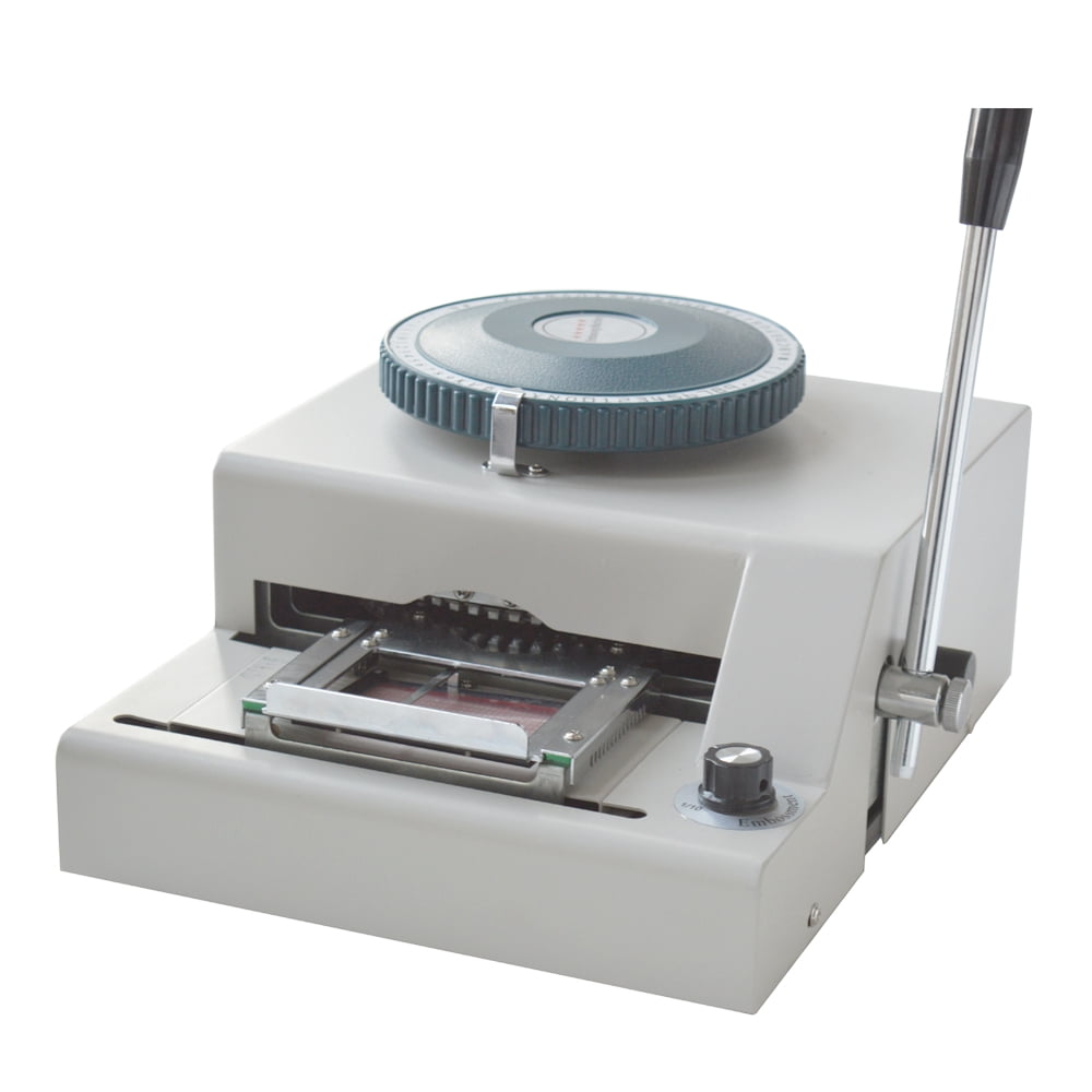 INTBUYING Manual PVC Card Maker, 68 Character Embosser for VIP ID ...
