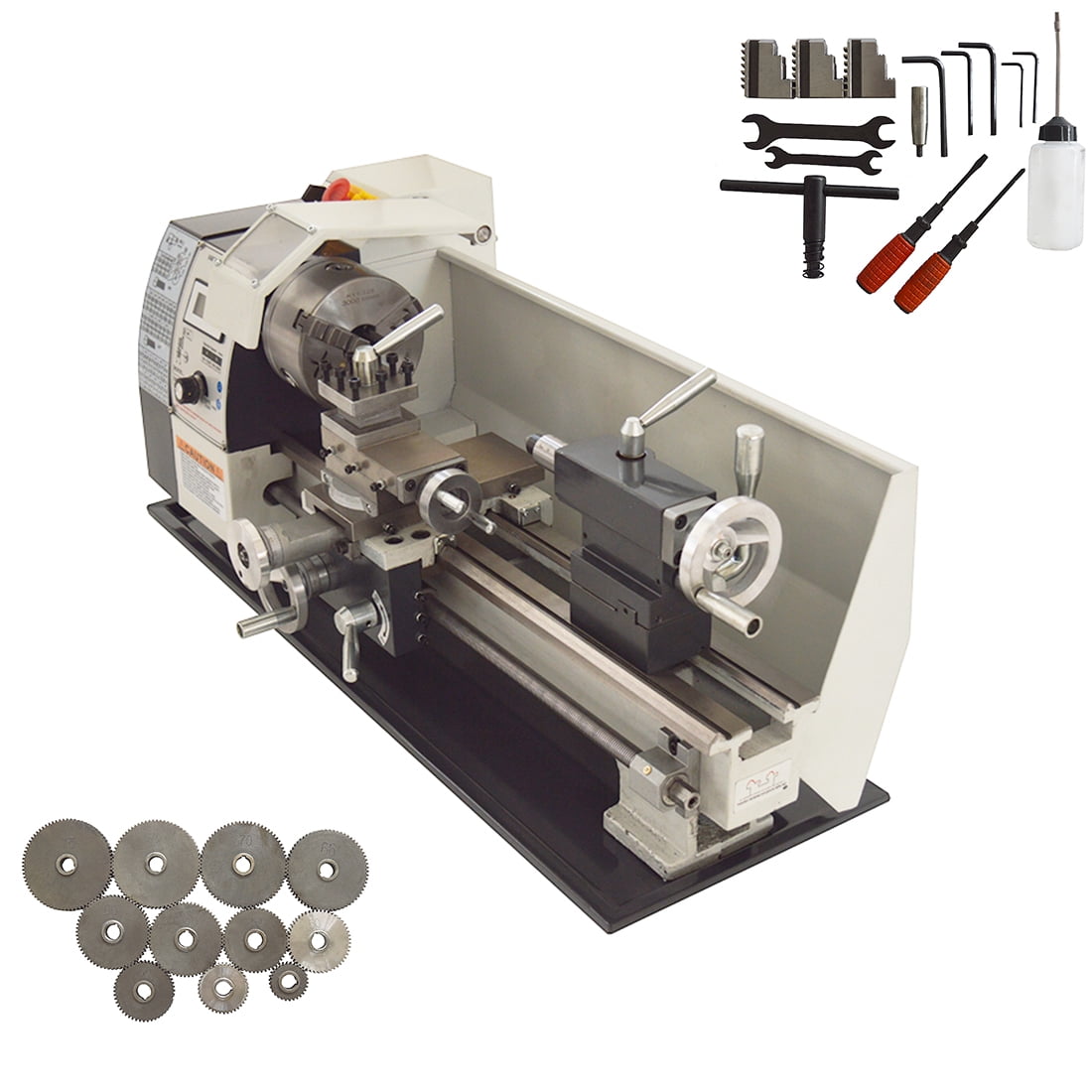 INTBUYING 8.3*15.7inch Metal Lathe Precision Metal Bench Lathe (Inch ...