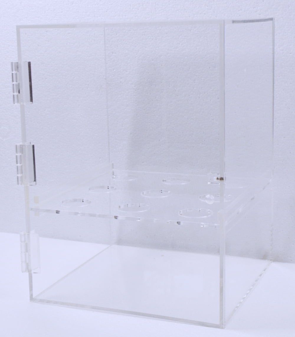 INTBUYING 9 Holes Ice Cream Cone Cabinet Clear Acrylic Waffle Cone ...