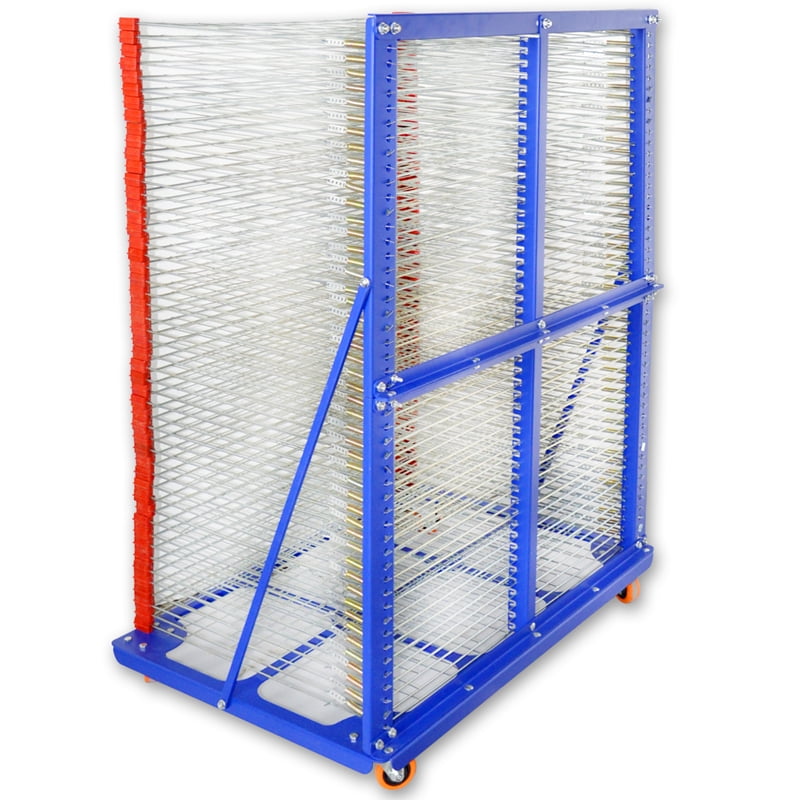 INTBUYING 50-Layer Mobile Screen Drying Rack, Air Painting Drying Tool ...