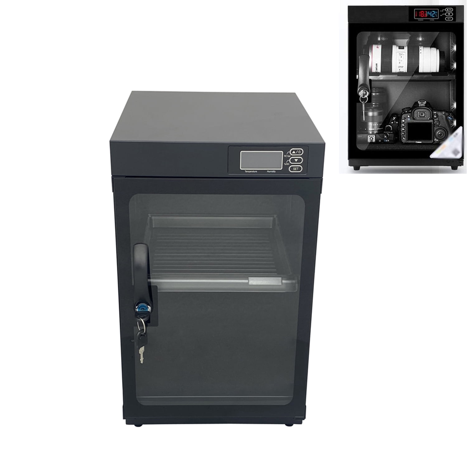 INTBUYING Camera Lens Dehumidifying Dry Box Cabinet Fully Automatic 30L ...