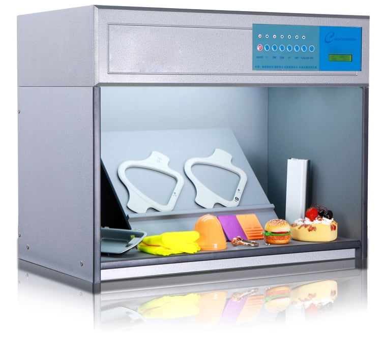 INTBUYING Color Matching Cabinet 4 Light Sources Color Assessment Box ...