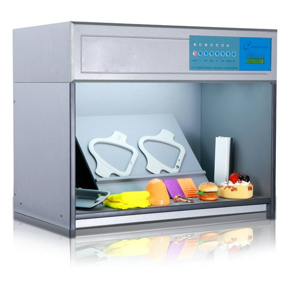 INTBUYING Color Matching Cabinet 4 Light Sources Color Assessment Box ...