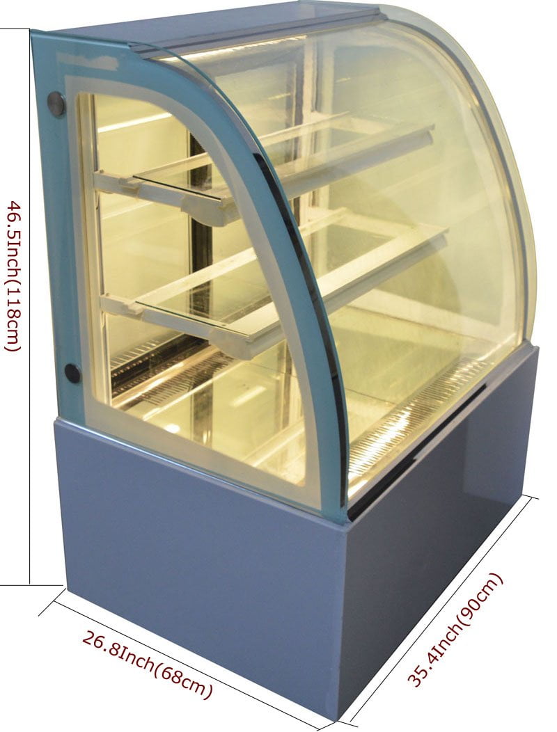 INTBUYING Commercial 220V Refrigerated Bakery Display Cabinet Floor ...