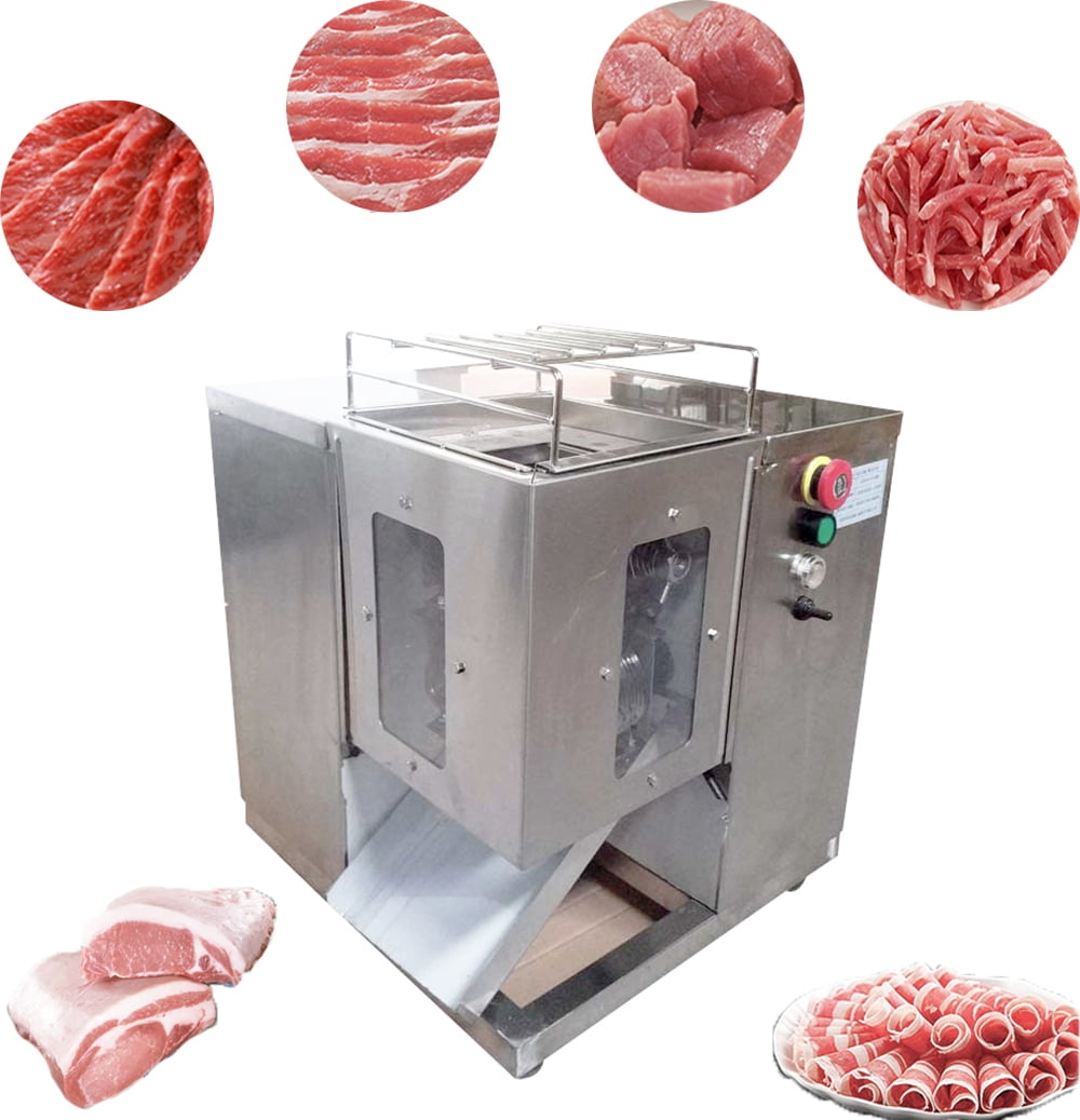 INTBUYING Commercial Meat Slicer & Chopper, Electric Double Motor, 8mm ...