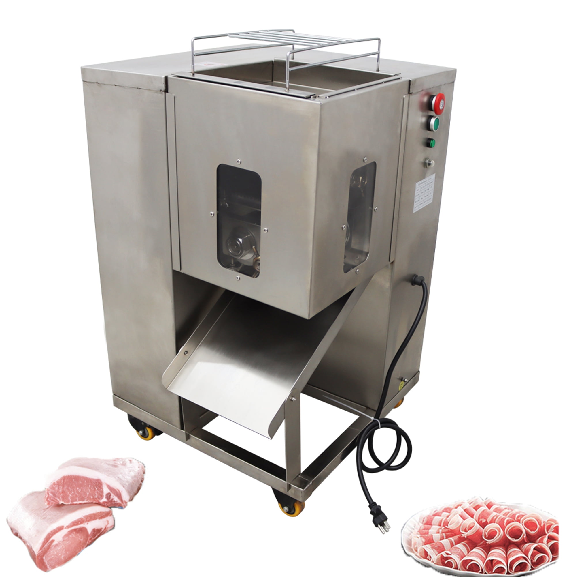INTBUYING Commercial Meat Cutter Slicer Shredder Electric Meat Cutting ...